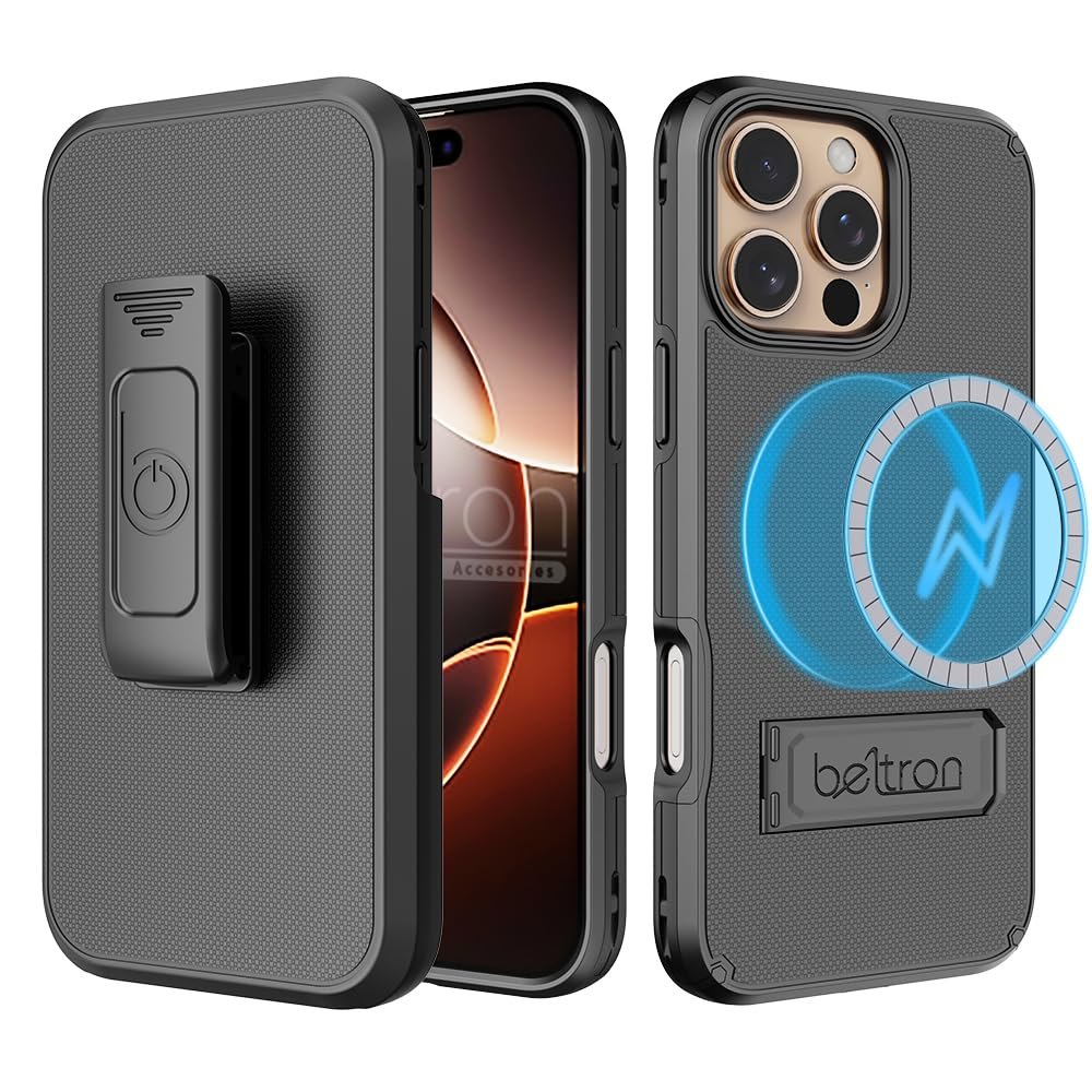 BELTRON Case Holster Combo for iPhone, Slim Protective Full Body Grip ...
