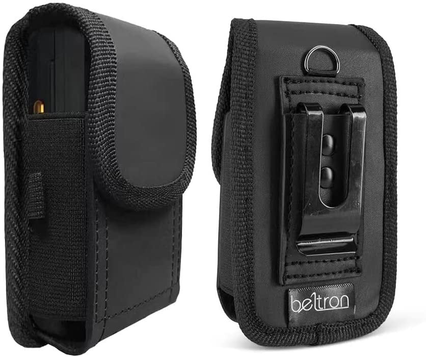 BELTRON Vertical Leather Case for CAT S22 Flip Phone / Sonim XP3 Plus ...