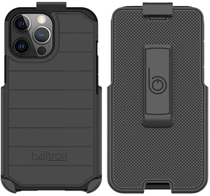BELTRON Case with Belt Clip for iPhone 13 Pro, Slim Protective Hybrid ...